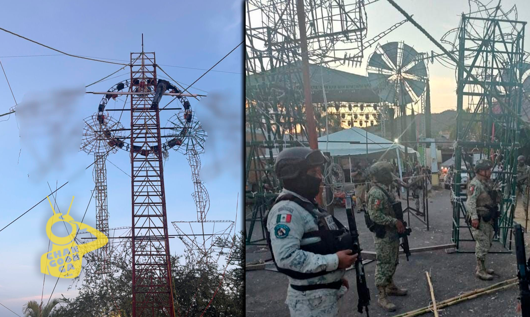 #Michoacán Desmontan Castillo De Fuegos Artificiales Alusivo Al CJNG En ...